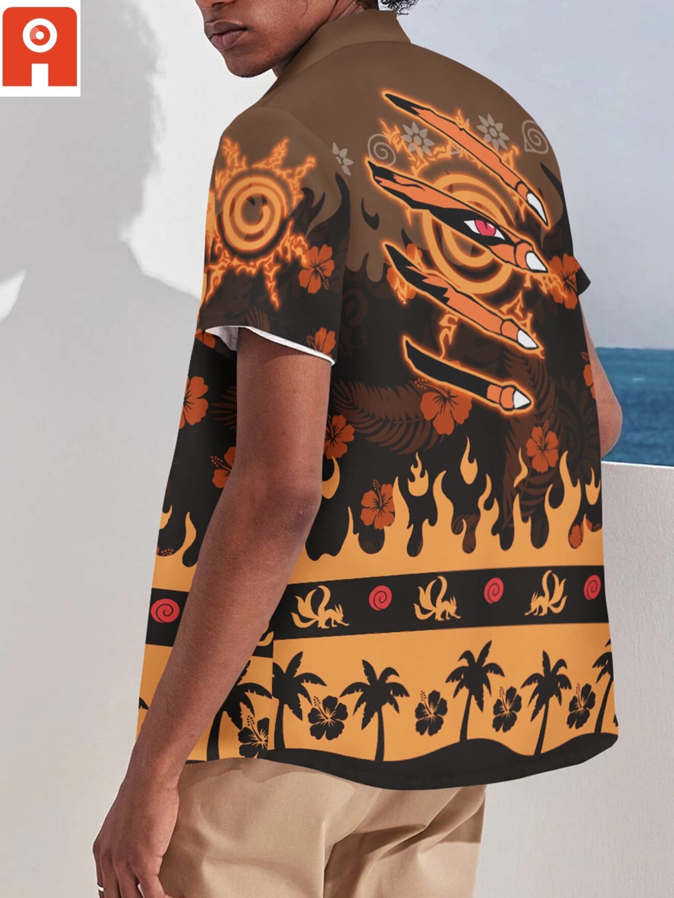 Aloha Naruto Kurama Hawaiian Shirt - Unique Anime Apparel for Fans