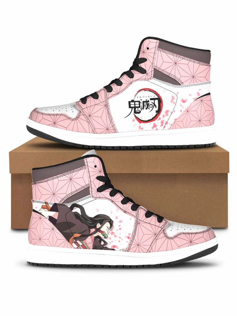 Demon Nezuko JD Sneaker - Unique Anime Apparel for Fans
