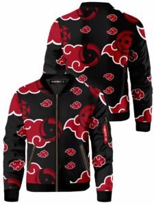 Akatsuki Sharingan Bomber Jacket - Unique Anime Apparel for Fans