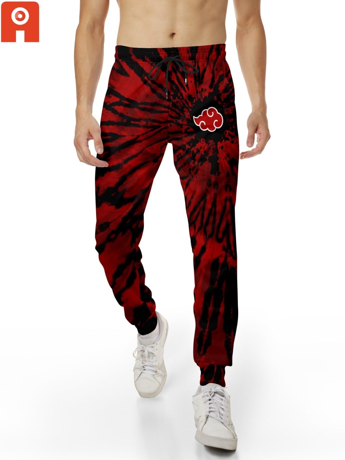 Akatsuki Tie Dye Jogger Pants - Unique Anime Apparel for Fans