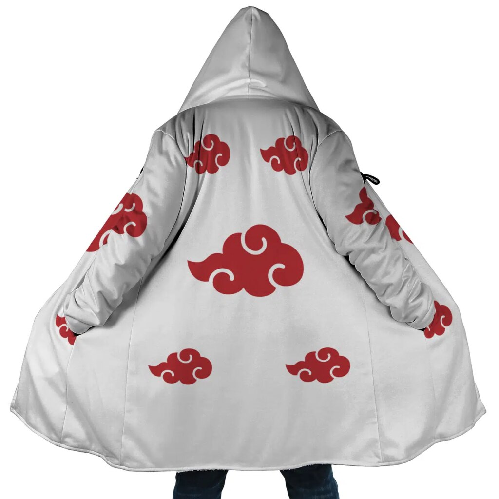 Akatsuki White Naruto Hooded Cloak Coats - Unique Anime Apparel for Fans