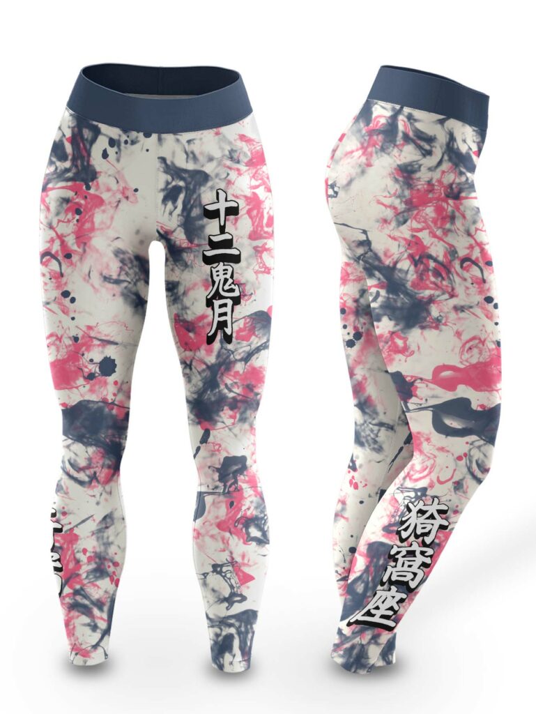 Akaza Tie Dye Leggings - Unique Anime Apparel for Fans