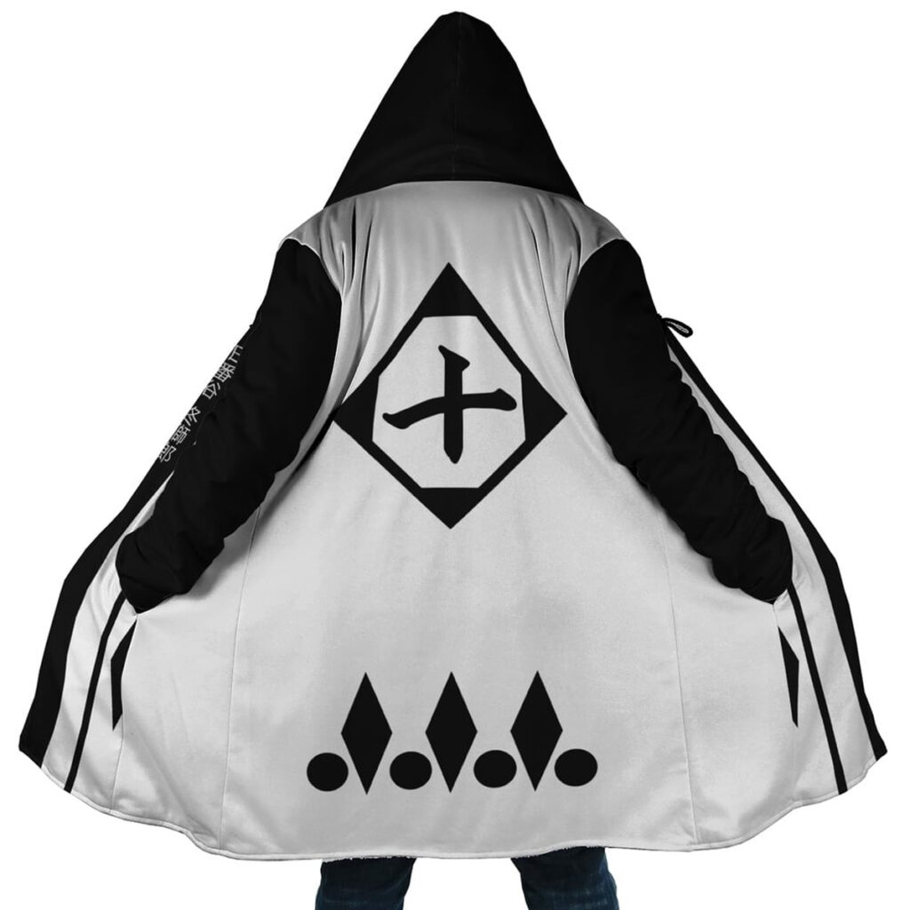 Captain Toshiro Hitsugaya Hooded Cloak Coat - Unique Anime Apparel for Fans