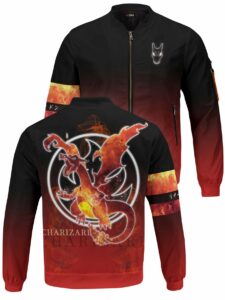 Charizard Spirit Bomber Jacket - Unique Anime Apparel for Fans