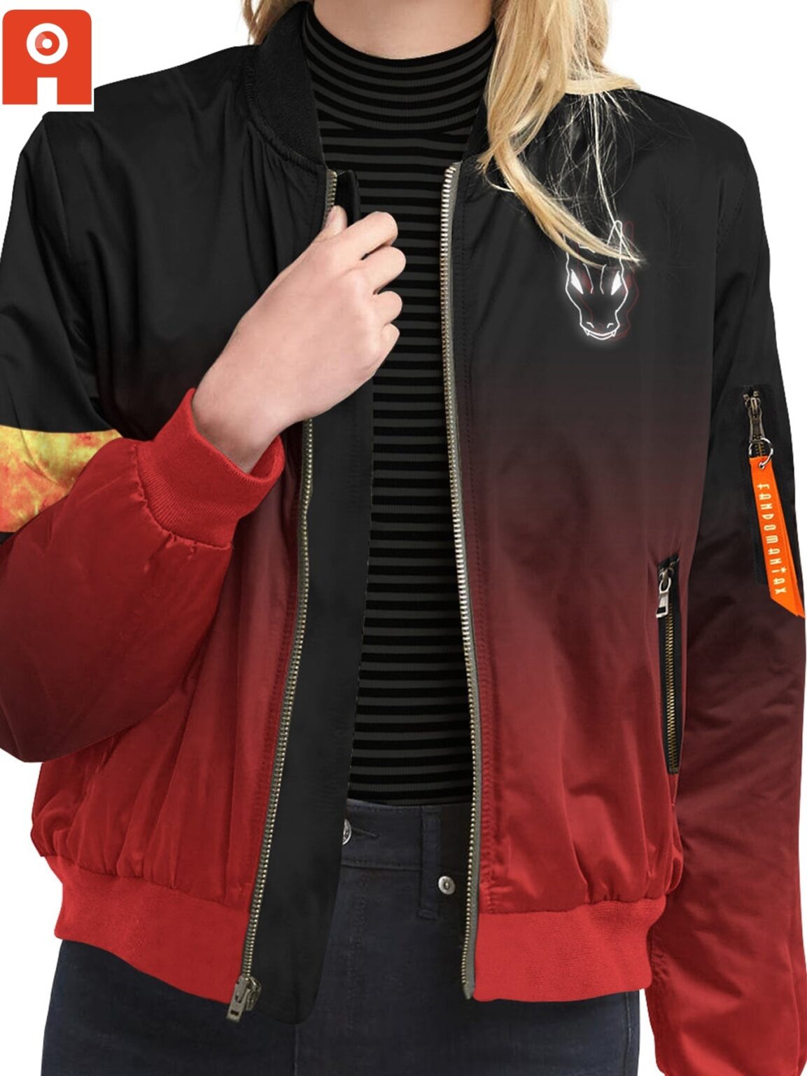 Charizard Spirit Bomber Jacket - Unique Anime Apparel for Fans