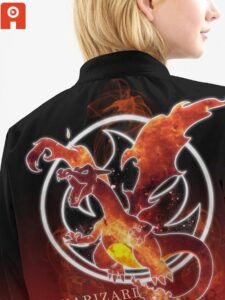 Charizard Spirit Bomber Jacket - Unique Anime Apparel for Fans