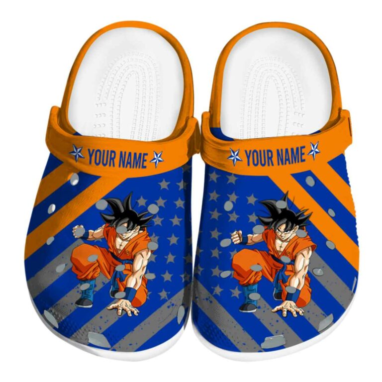 Custom Dragon Ball Star-Spangled Graphic Crocs - Unique Anime Apparel ...