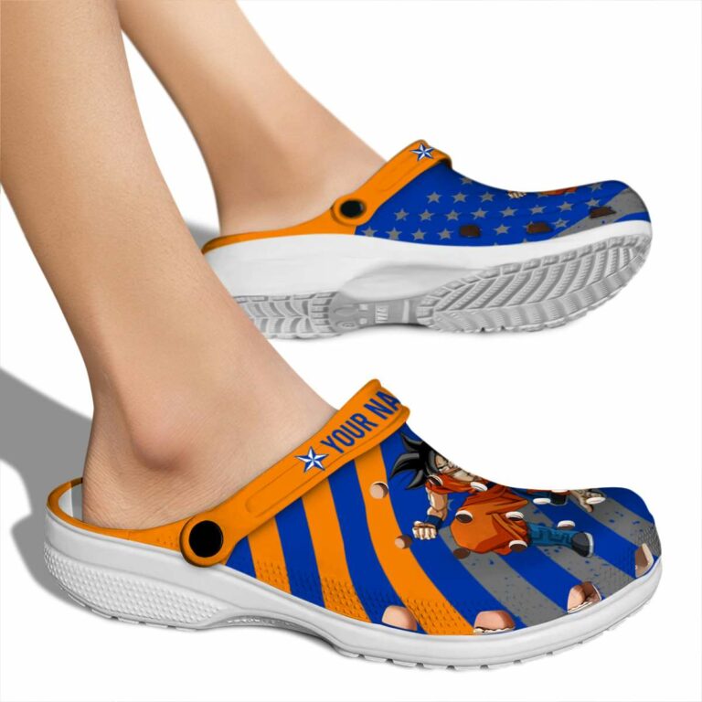 Custom Dragon Ball Star-Spangled Graphic Crocs - Unique Anime Apparel ...