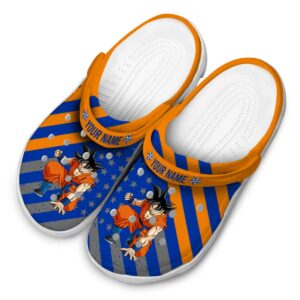 Custom Dragon Ball Star-Spangled Graphic Crocs - Unique Anime Apparel ...