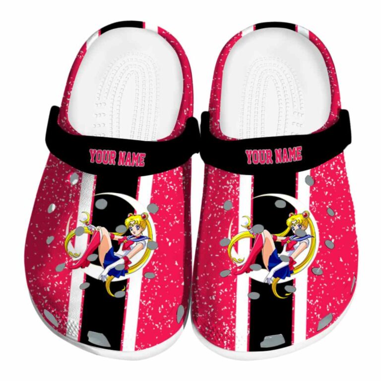 Customized Sailor Moon Gothic Skull Crocs - Unique Anime Apparel for Fans