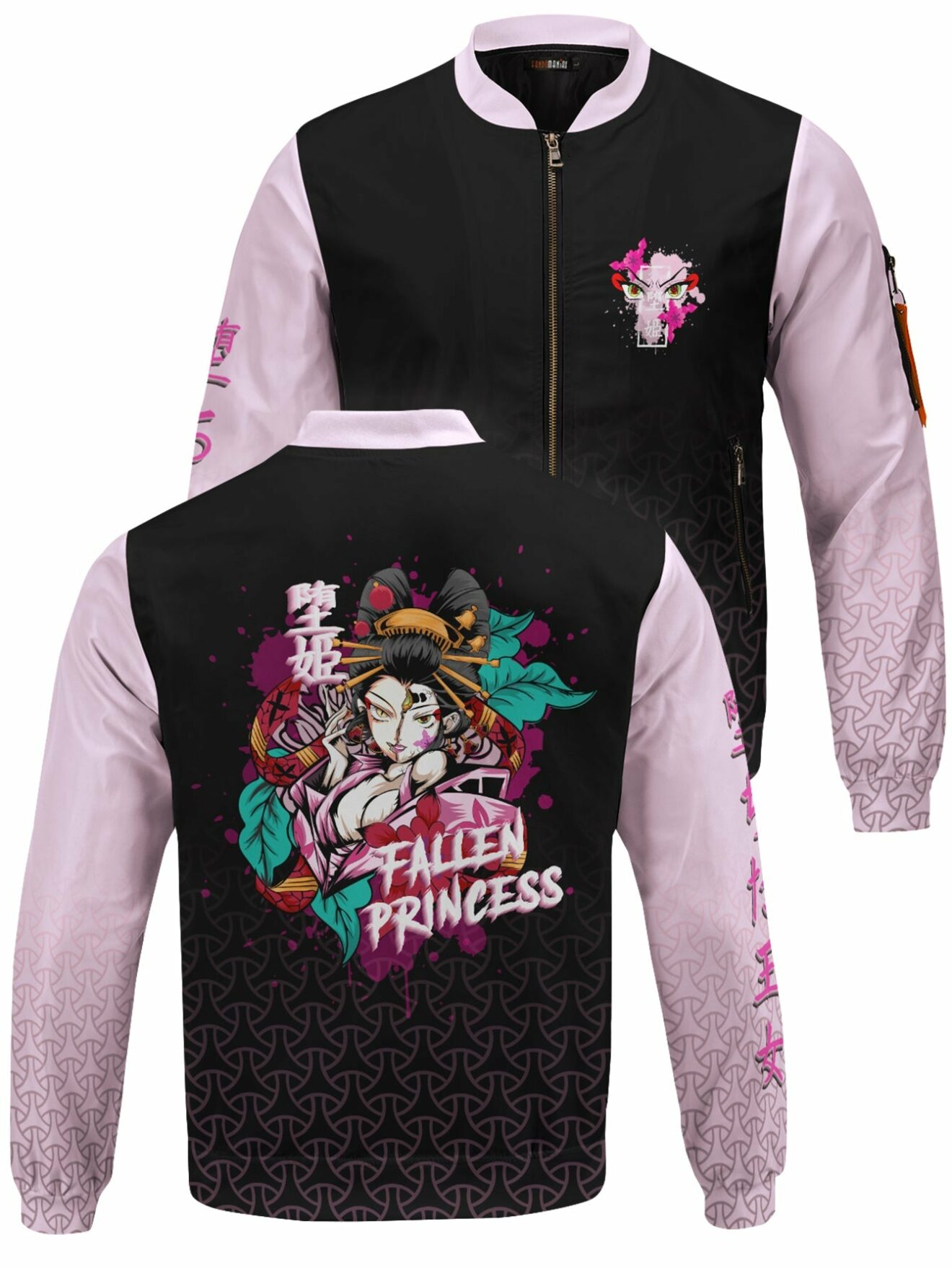 Daki Samurai Bomber Jacket - Unique Anime Apparel for Fans