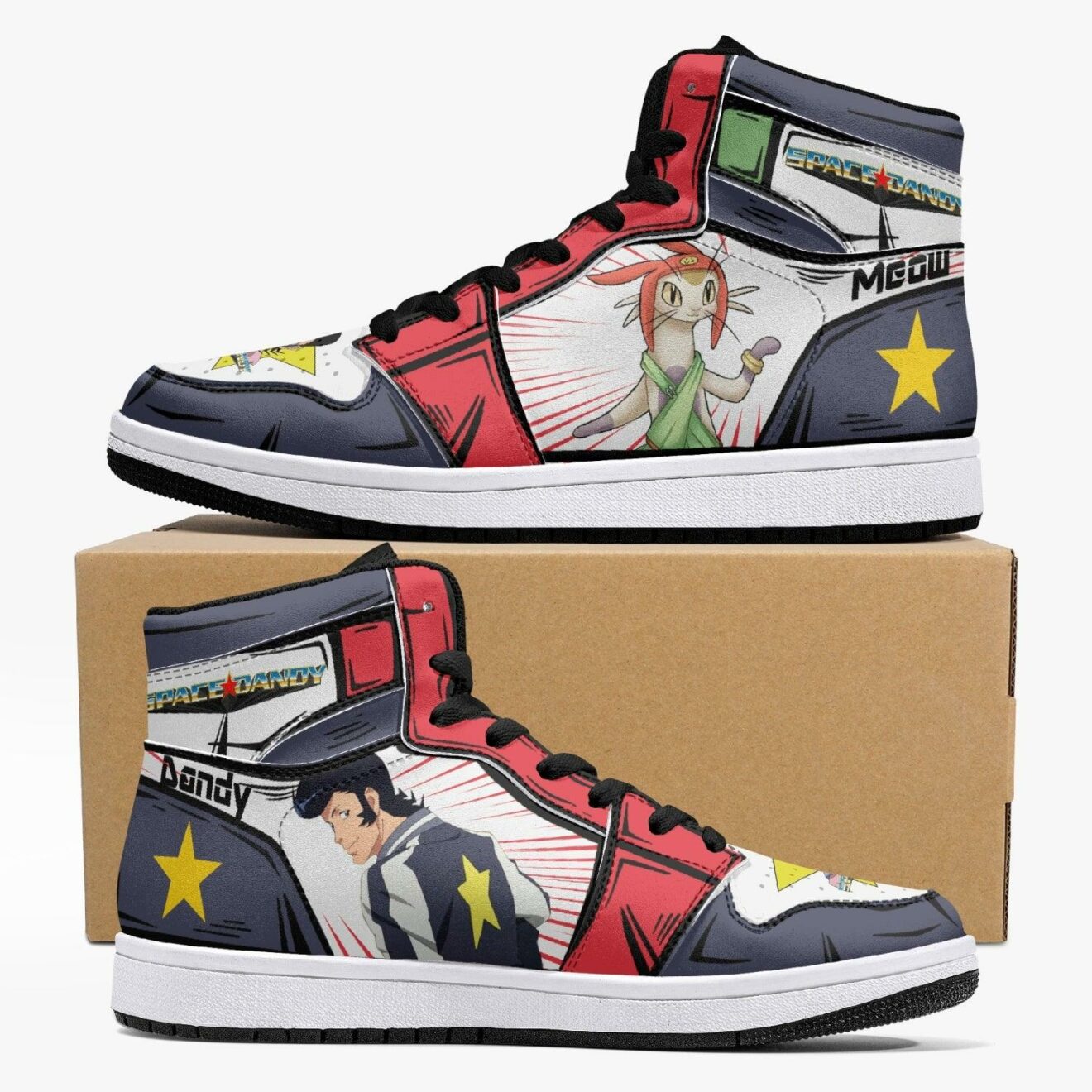 Dandy and Meow Space Dandy J-Force Shoes - Unique Anime Apparel for Fans