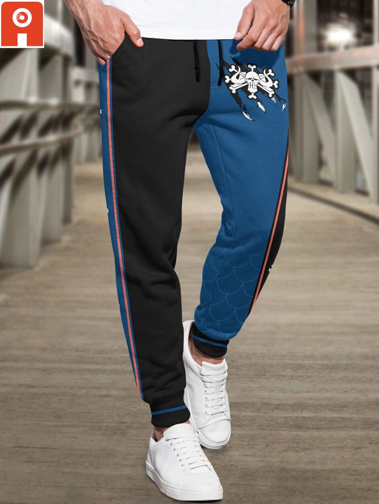 Dragon Blue Stylish Jogger Pants - Unique Anime Apparel for Fans
