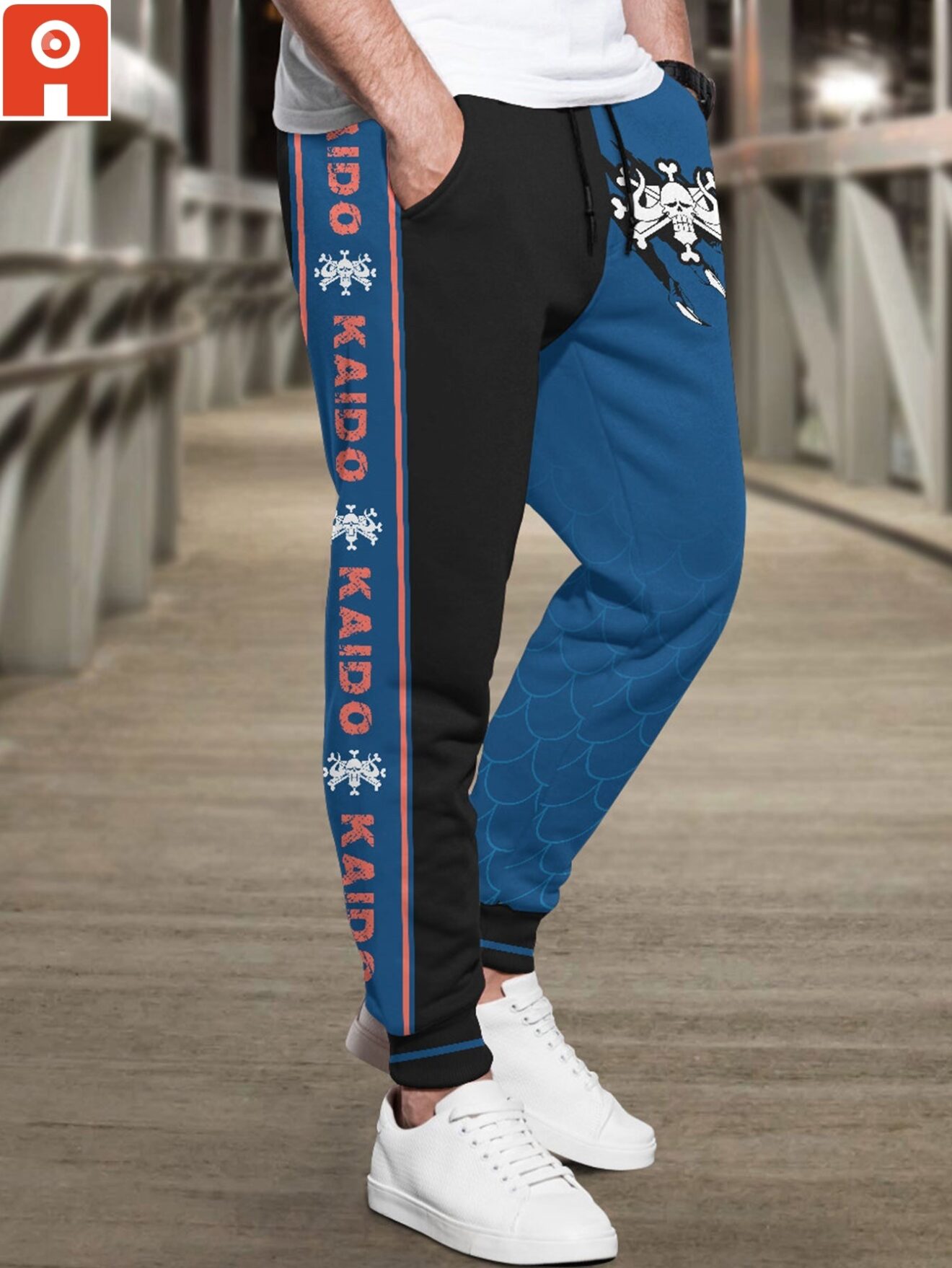 Dragon Blue Stylish Jogger Pants - Unique Anime Apparel for Fans