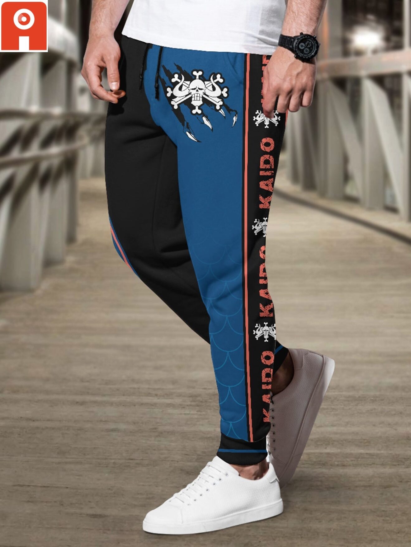 Dragon Blue Stylish Jogger Pants - Unique Anime Apparel for Fans