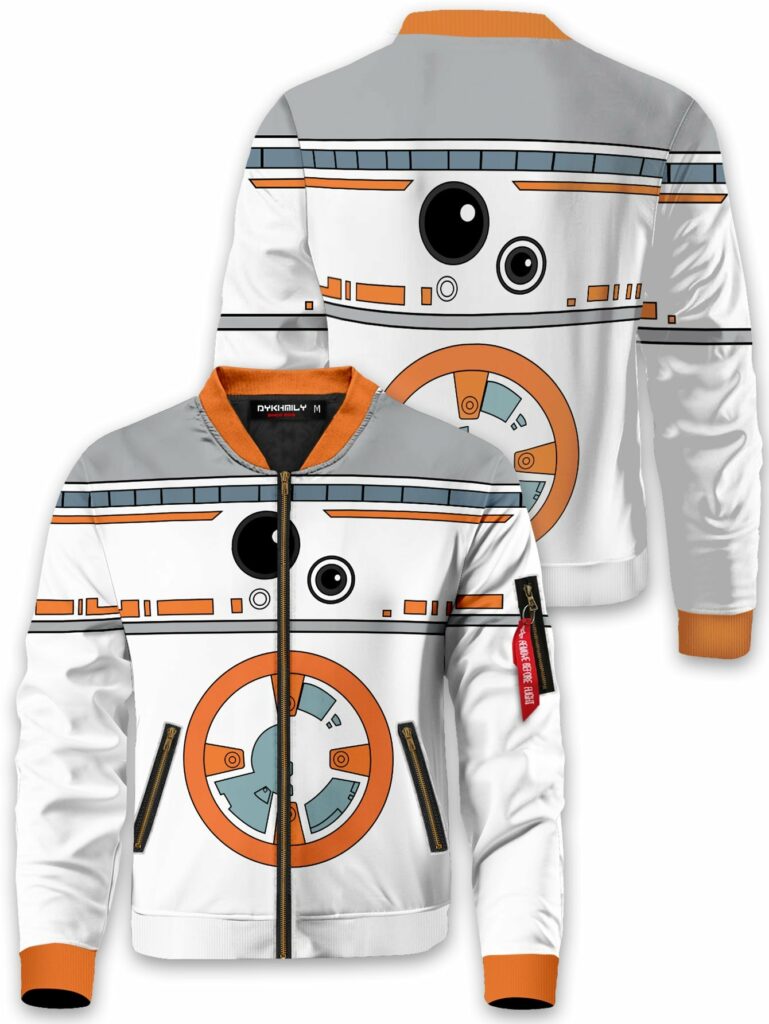 Droid BB8 Bomber Jacket - Unique Anime Apparel for Fans