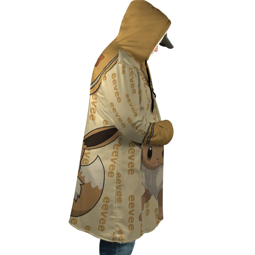 Eevee Pokemon Hooded Cloak Coats - Unique Anime Apparel for Fans
