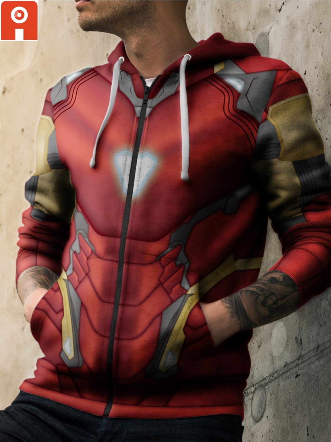 Endgame Tony Zip Hoodie - Unique Anime Apparel for Fans