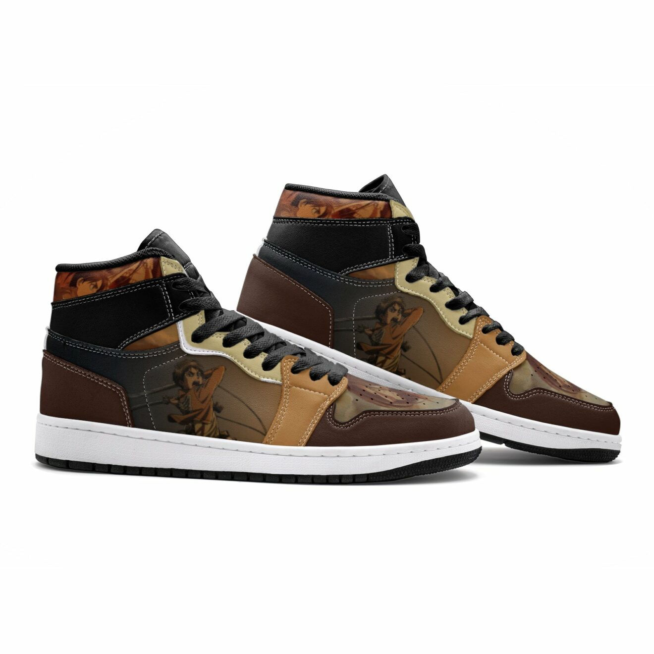 Eren Yeager Shingeki no Kyojin JD1 Shoes - Unique Anime Apparel for Fans
