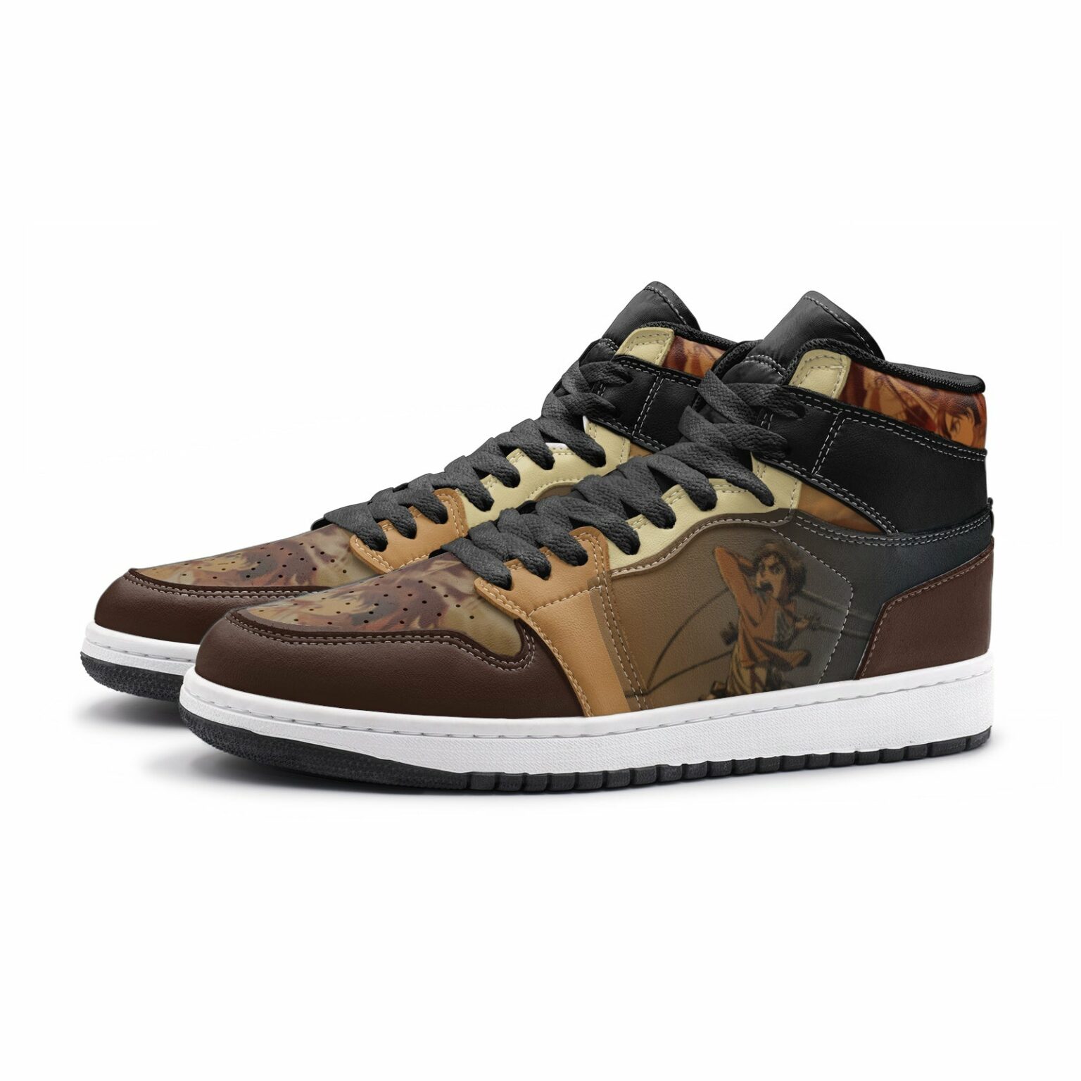 Eren Yeager Shingeki no Kyojin JD1 Shoes - Unique Anime Apparel for Fans