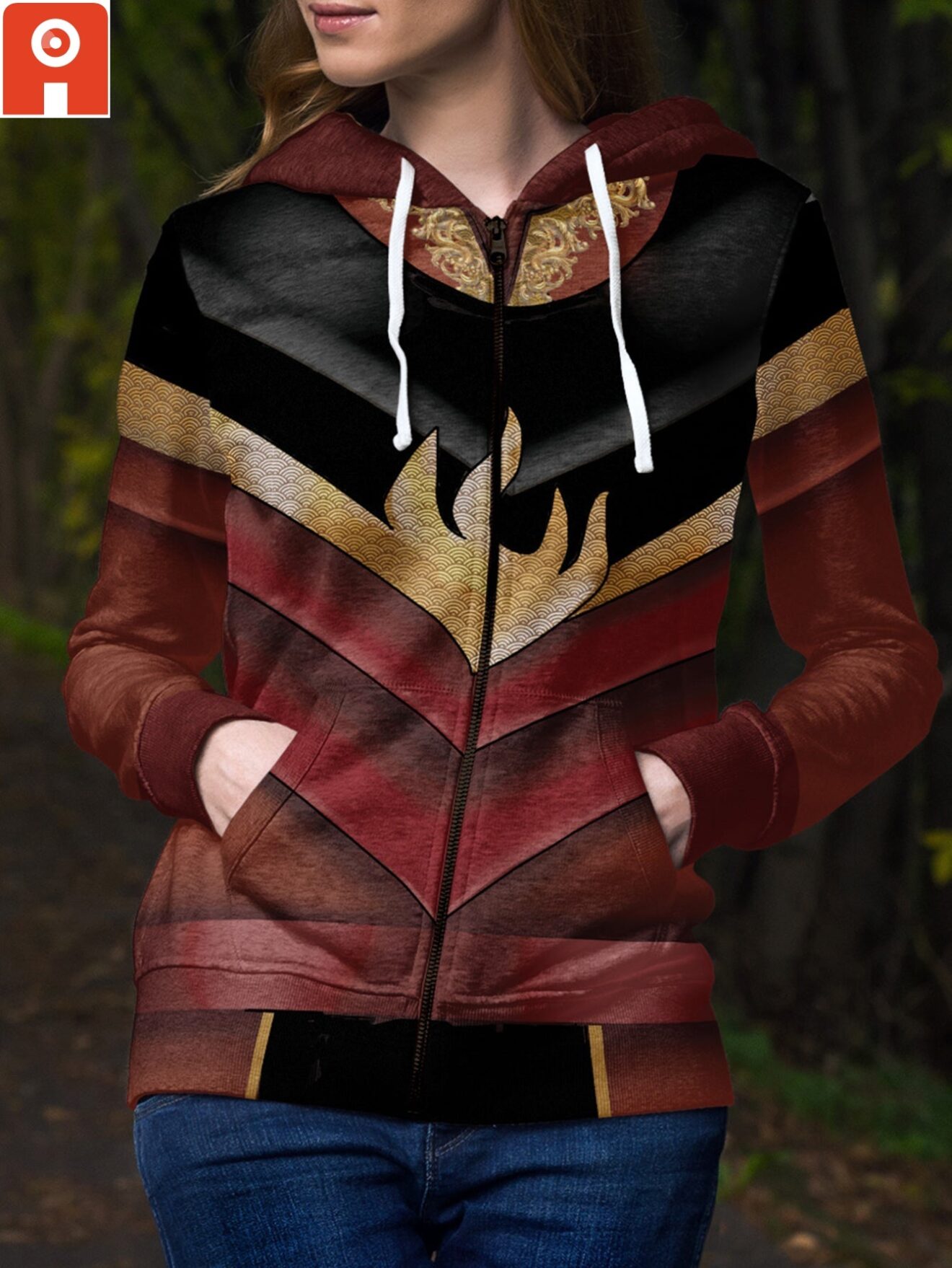 Fire Lord Ozai Zip Hoodie - Unique Anime Apparel for Fans