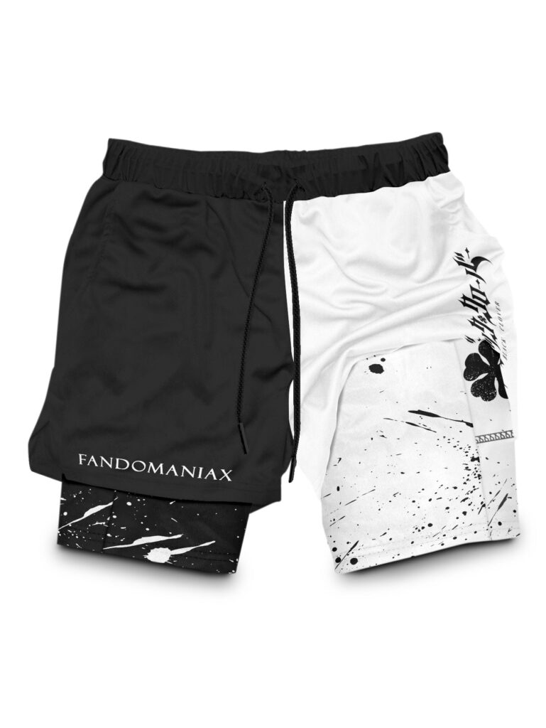 Five-Leaf Clover Performance Shorts - Unique Anime Apparel for Fans