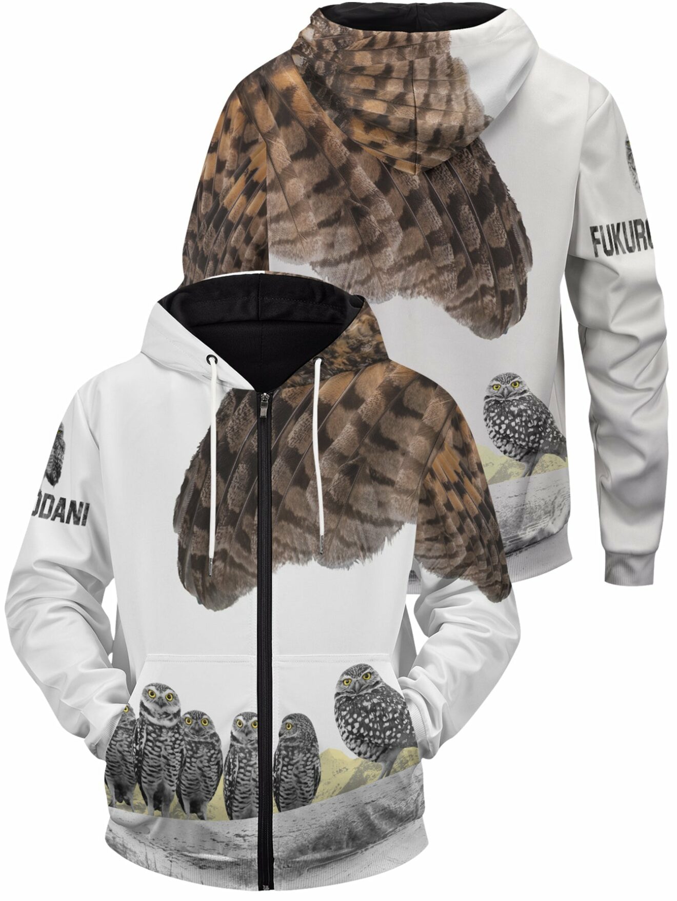 Fukurodani Owl Zip Hoodie - Unique Anime Apparel for Fans