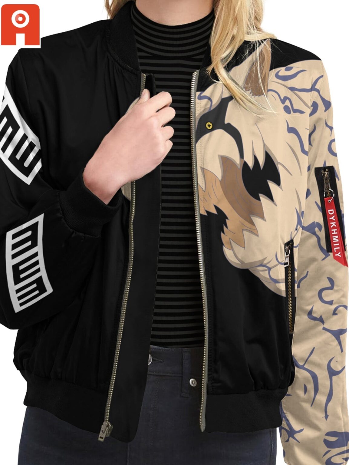 Gaara Beast Bomber Jacket - Unique Anime Apparel for Fans