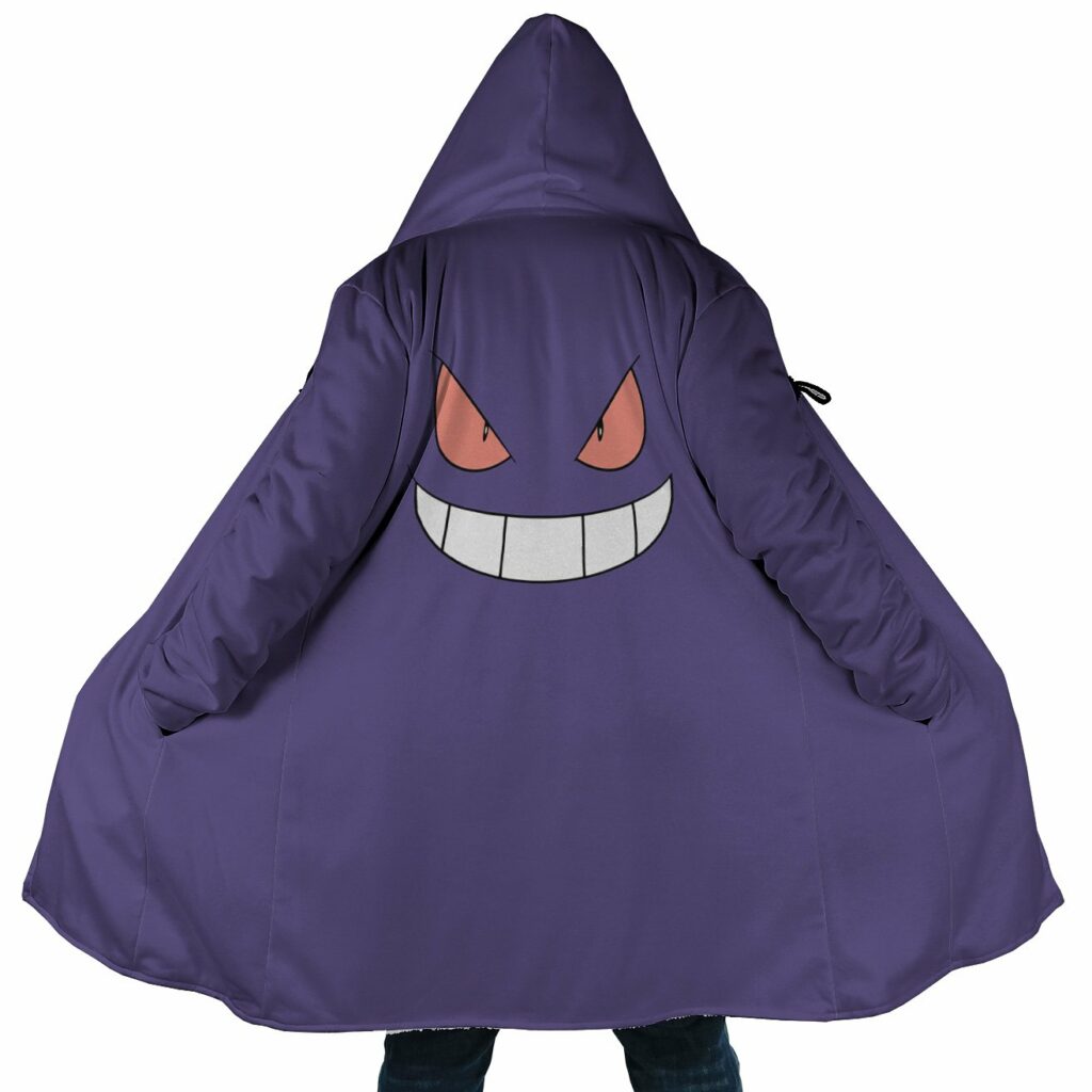 Gengar Pokemon Hooded Cloak Coats - Unique Anime Apparel for Fans