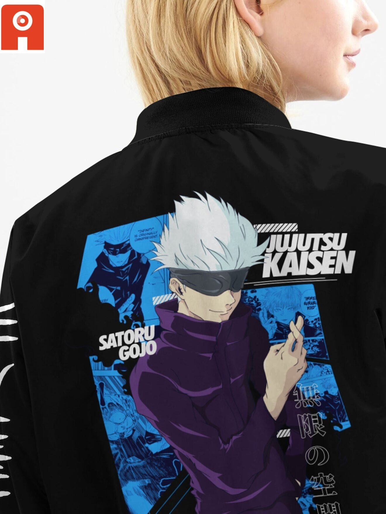 Gojo Bomber Jacket - Unique Anime Apparel for Fans