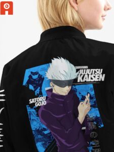 Gojo Bomber Jacket - Unique Anime Apparel for Fans
