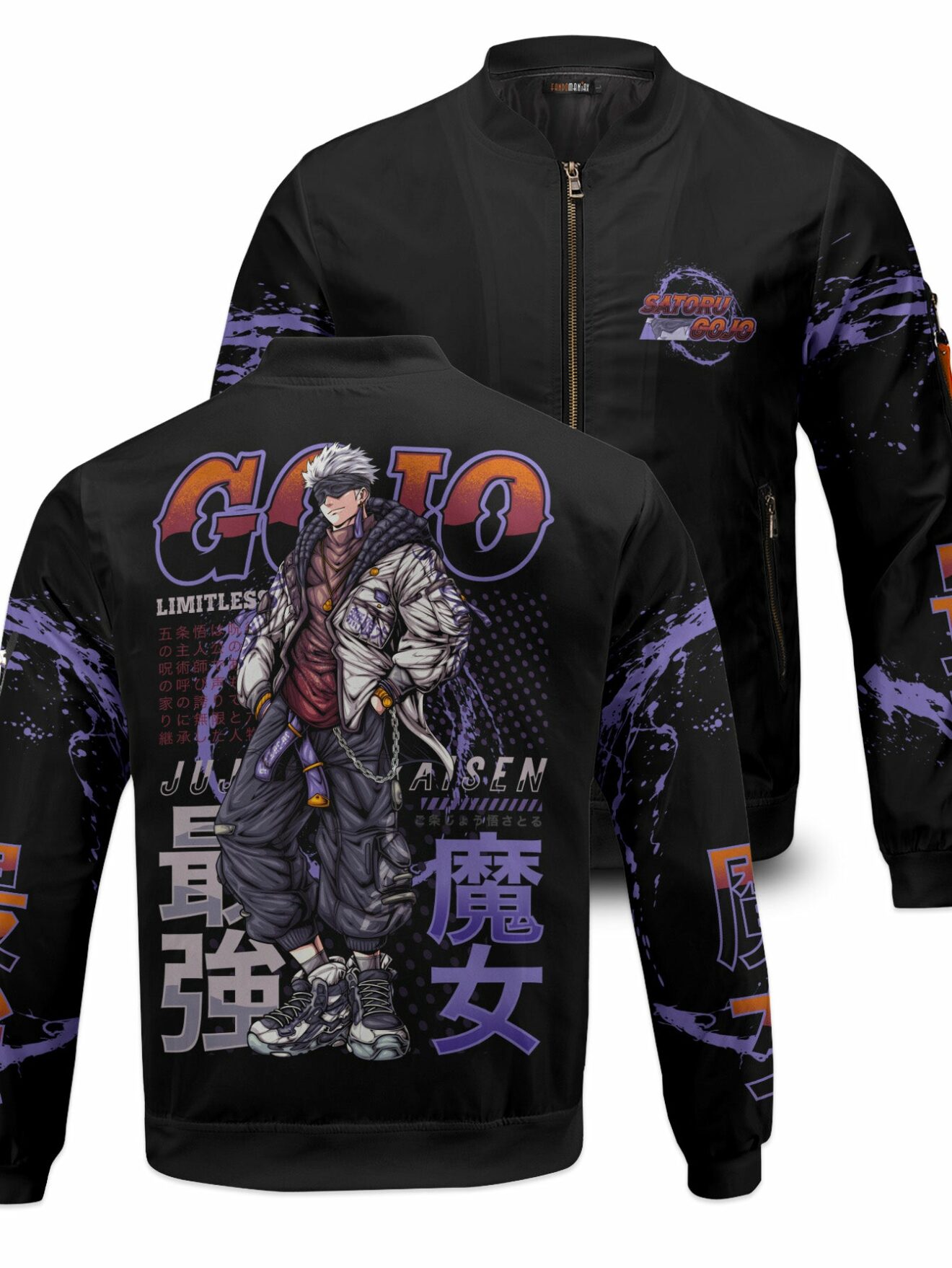Gojo Hype Bomber Jacket - Unique Anime Apparel for Fans