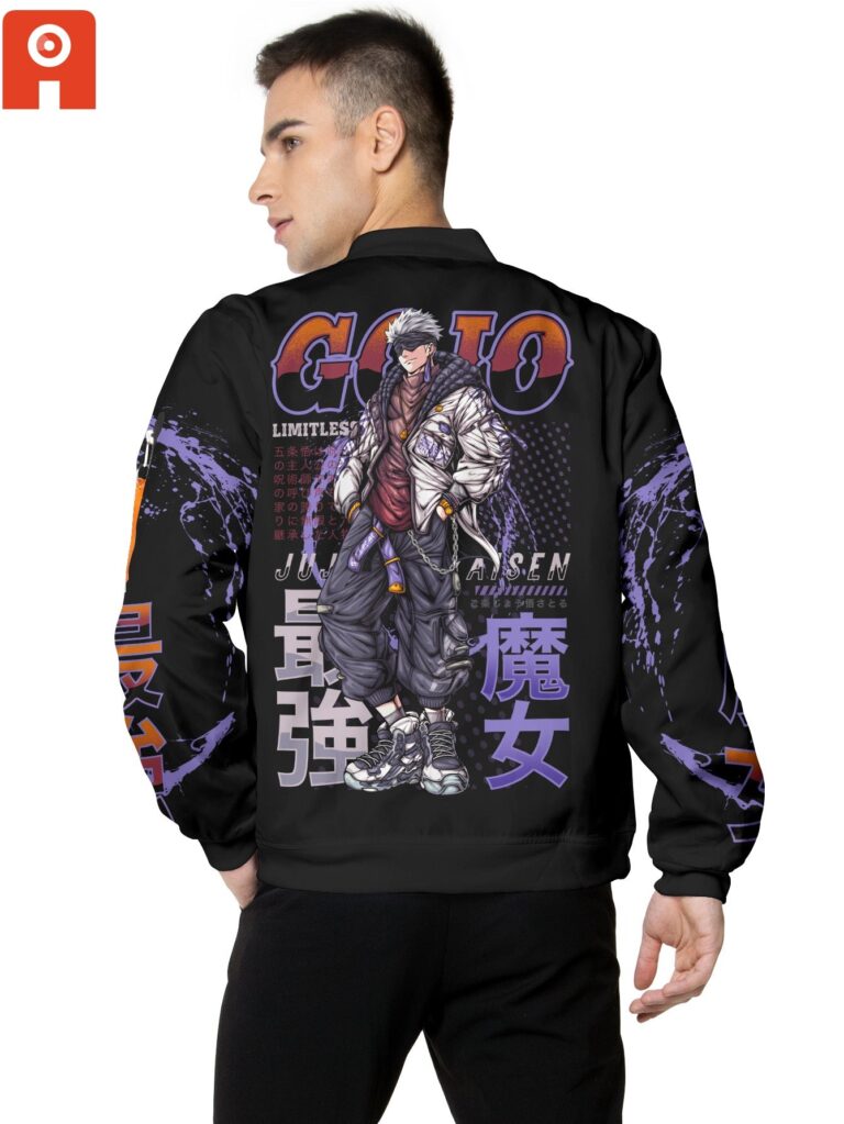 Gojo Hype Bomber Jacket - Unique Anime Apparel for Fans