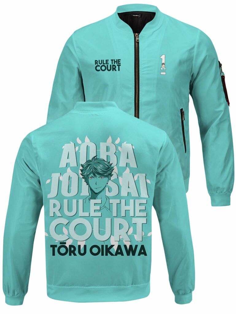 Great King Oikawa Bomber Jacket - Unique Anime Apparel for Fans