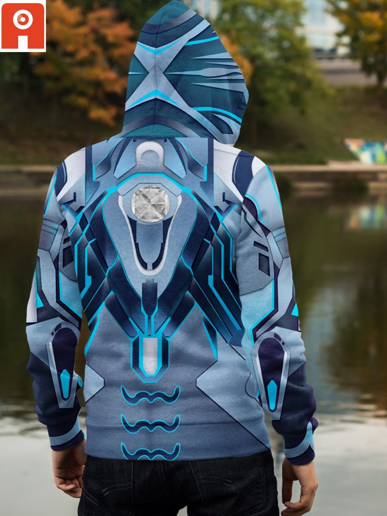 Halo 5 Cortana Zip Hoodie - Unique Anime Apparel for Fans