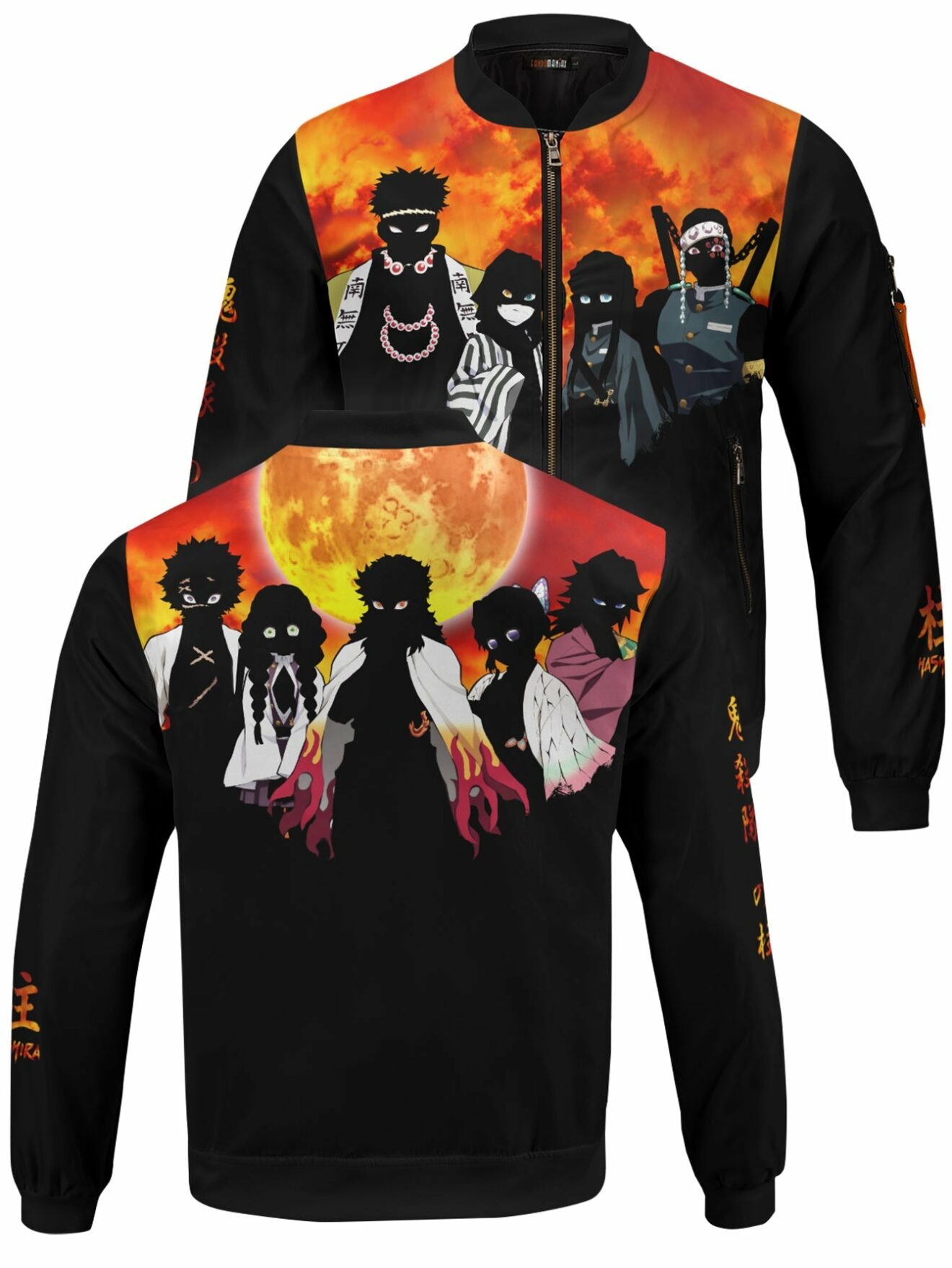 Hashira Squad Bomber Jacket - Unique Anime Apparel for Fans