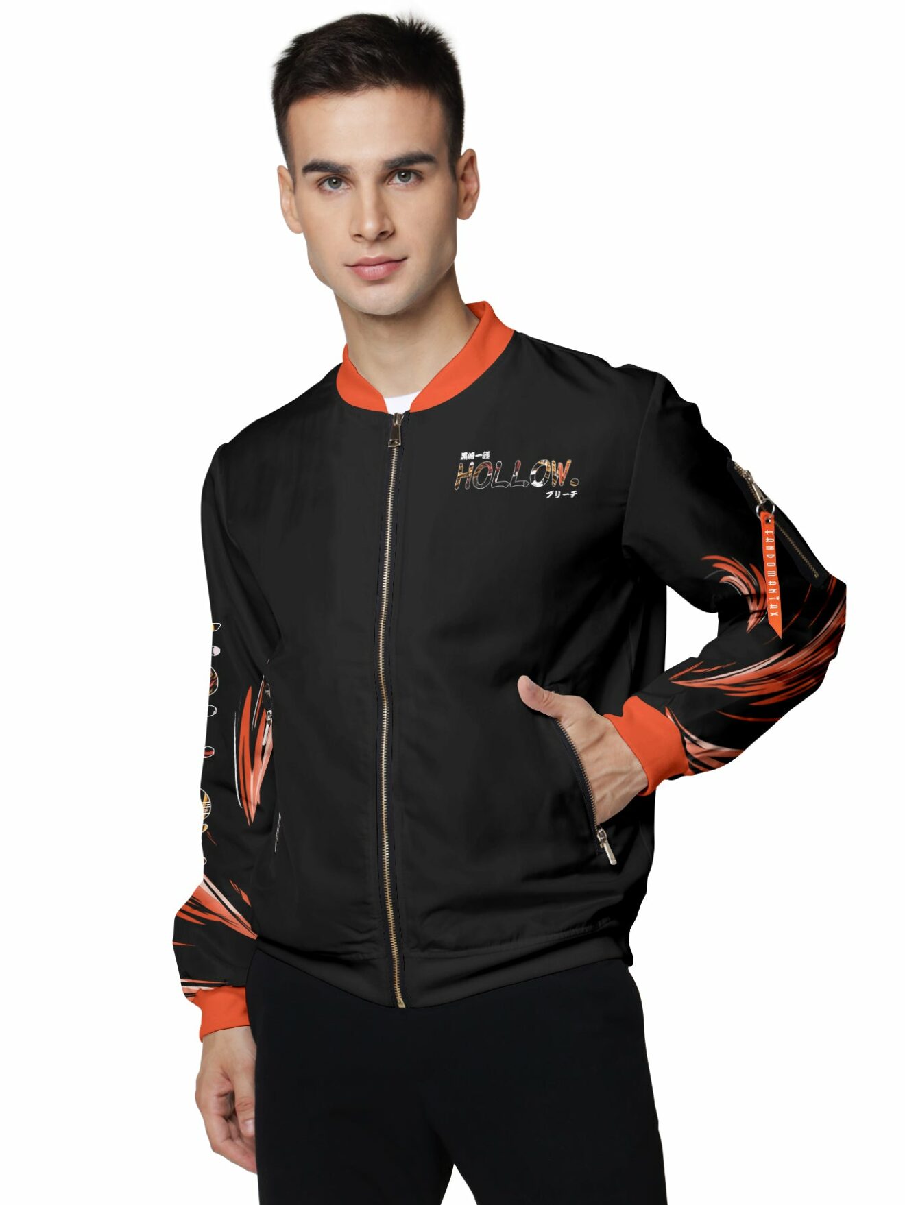 Hollow Blaze Bomber Jacket - Unique Anime Apparel for Fans