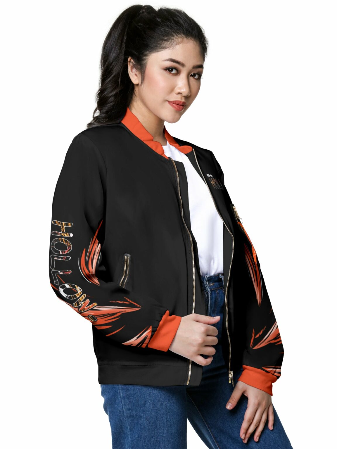 Hollow Blaze Bomber Jacket - Unique Anime Apparel for Fans