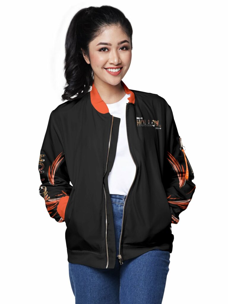 Hollow Blaze Bomber Jacket - Unique Anime Apparel for Fans