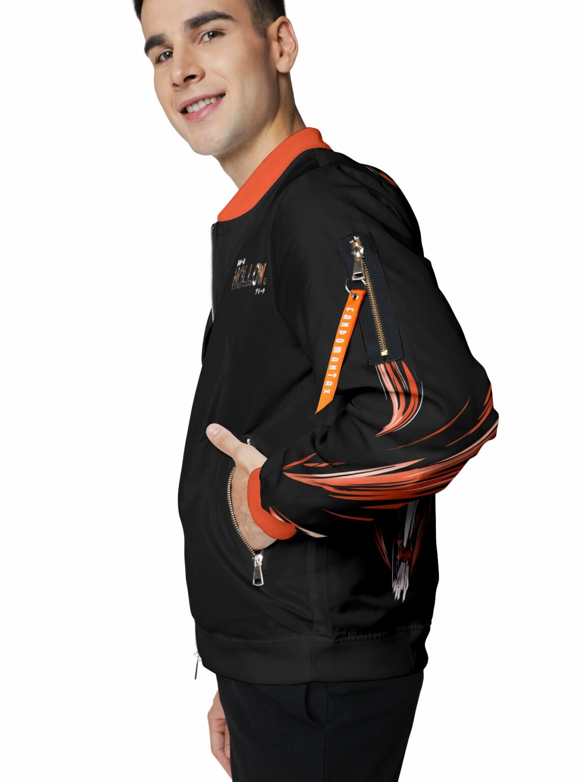 Hollow Blaze Bomber Jacket - Unique Anime Apparel for Fans