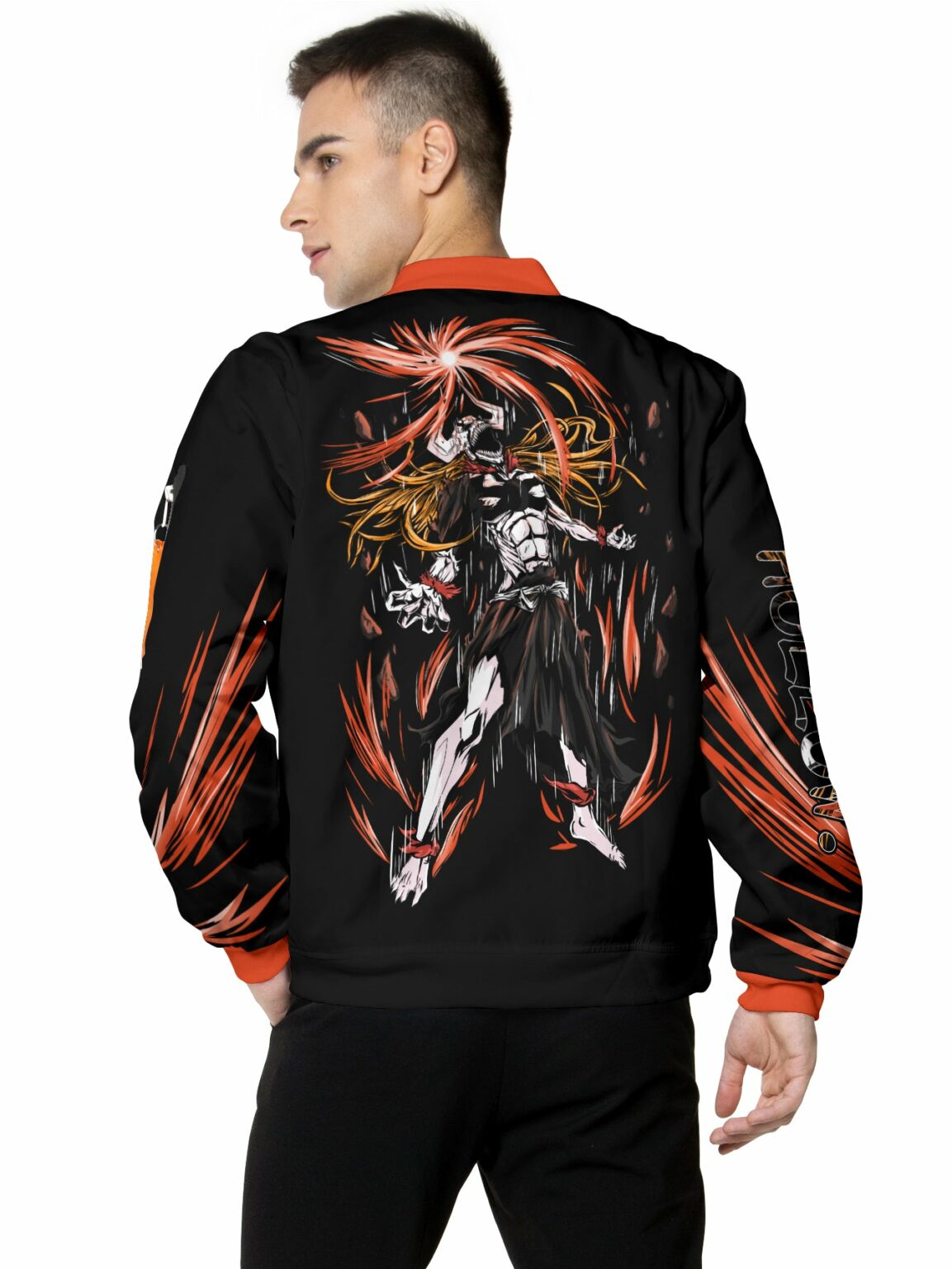 Hollow Blaze Bomber Jacket - Unique Anime Apparel for Fans