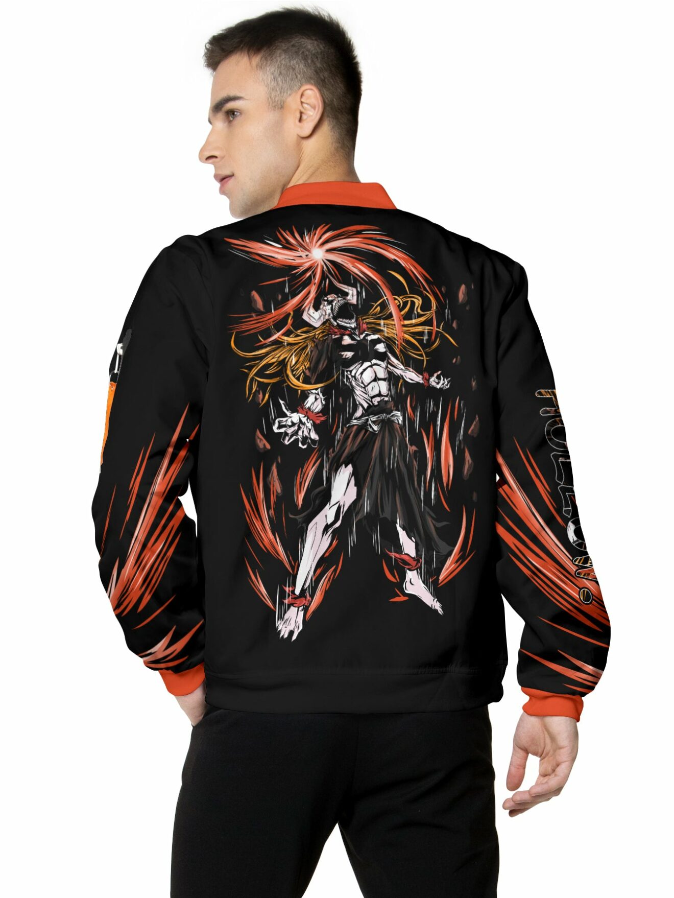 Hollow Blaze Bomber Jacket - Unique Anime Apparel for Fans
