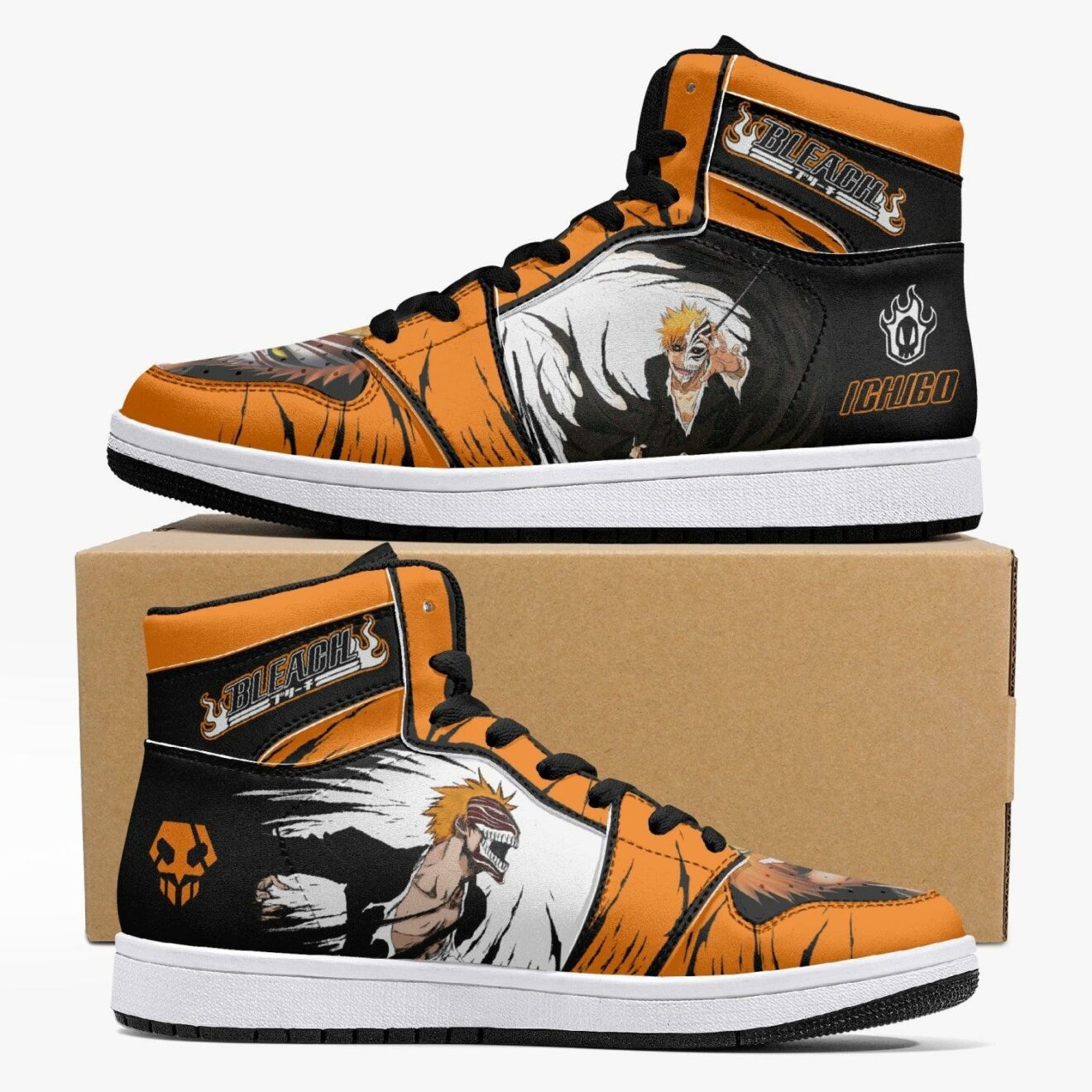 Ichigo Kurosaki Bankai Burīchi J-Force Shoes - Unique Anime Apparel for ...