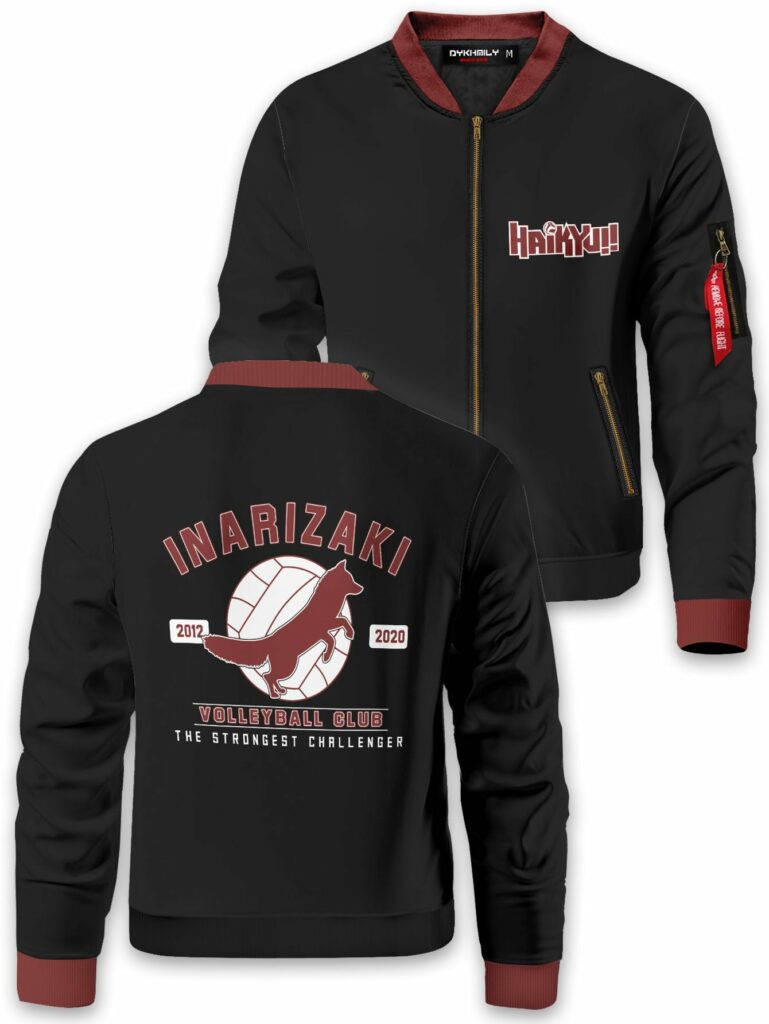 Inarizaki The Strongest Challenger Bomber Jacket - Unique Anime Apparel ...