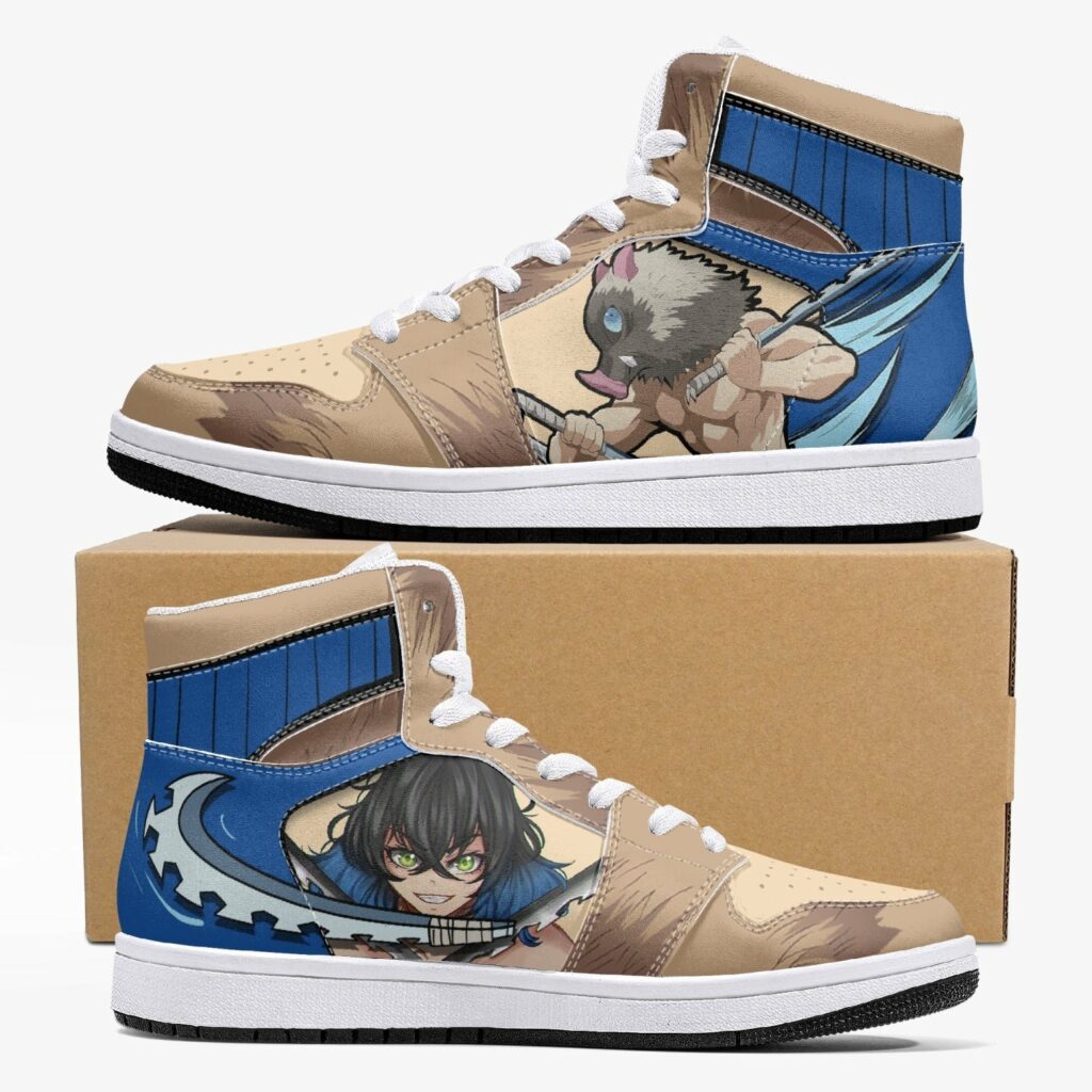 Inosuke Hashibira Demon Slayer J-Force Shoes Style 2 - Unique Anime ...