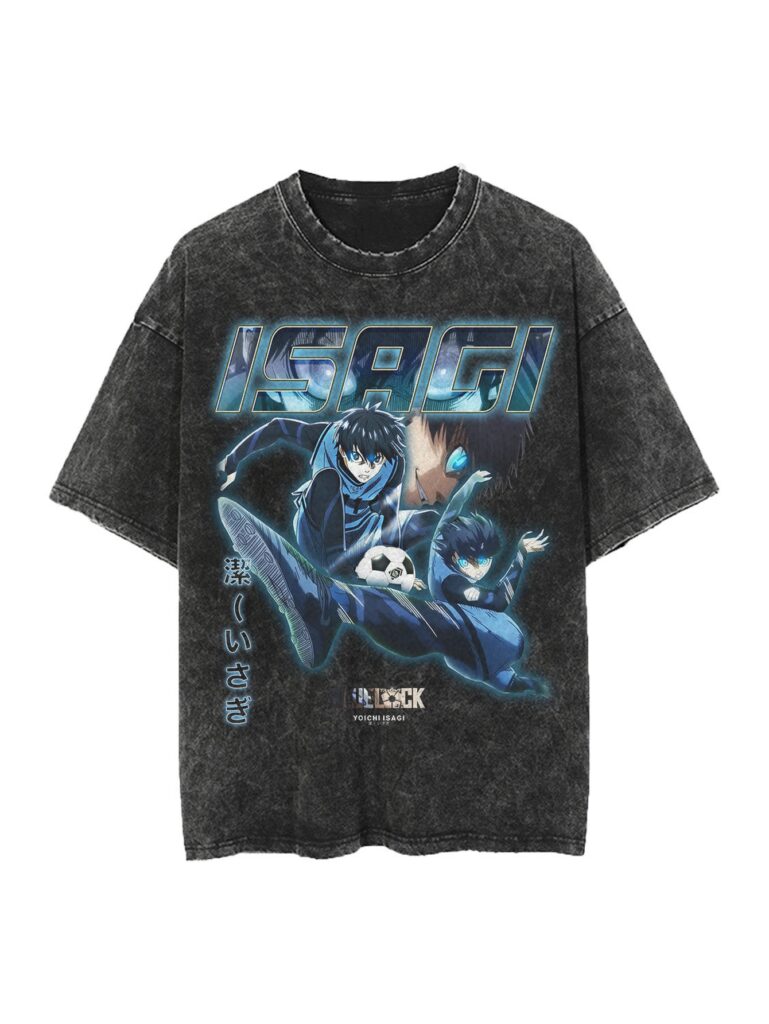 Isagi Vintage T-Shirt - Unique Anime Apparel for Fans