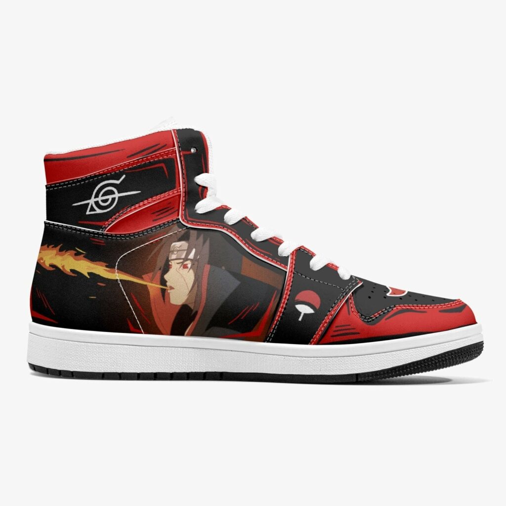 Itachi Clan Fireball Red Cloud Ninja J-Force Shoes - Unique Anime ...
