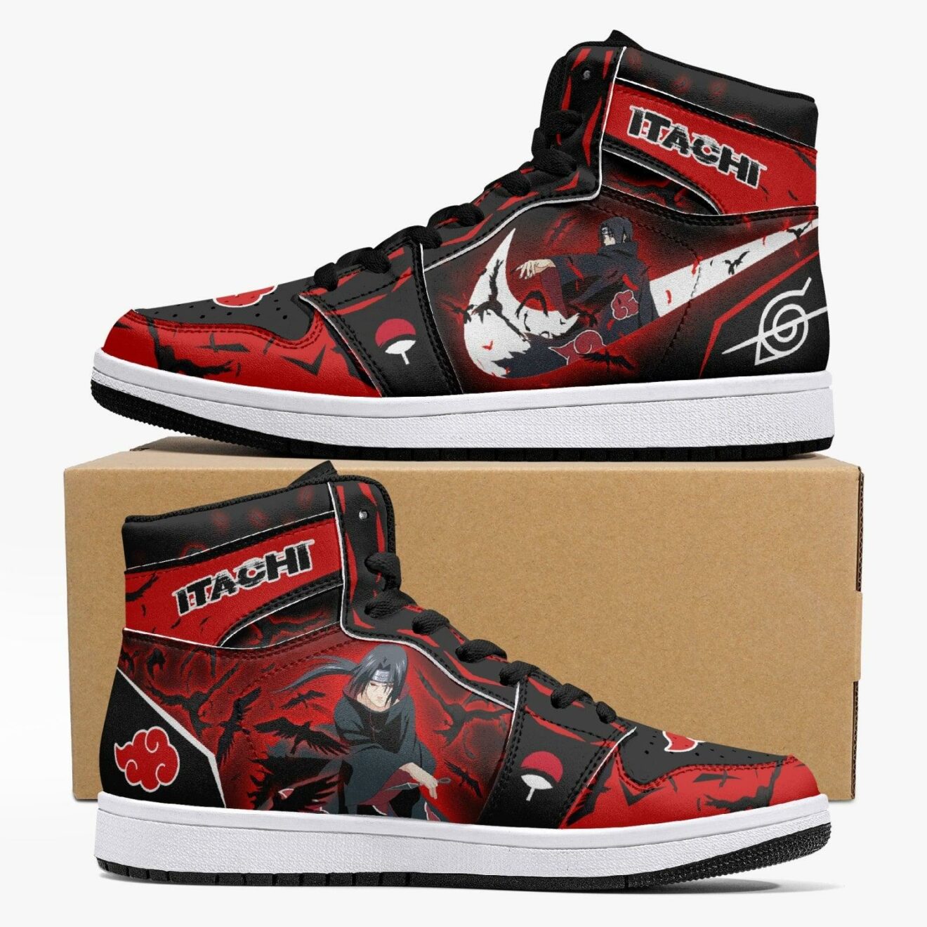 Itachi Clan Ninja J-Force Shoes Style 2 - Unique Anime Apparel for Fans