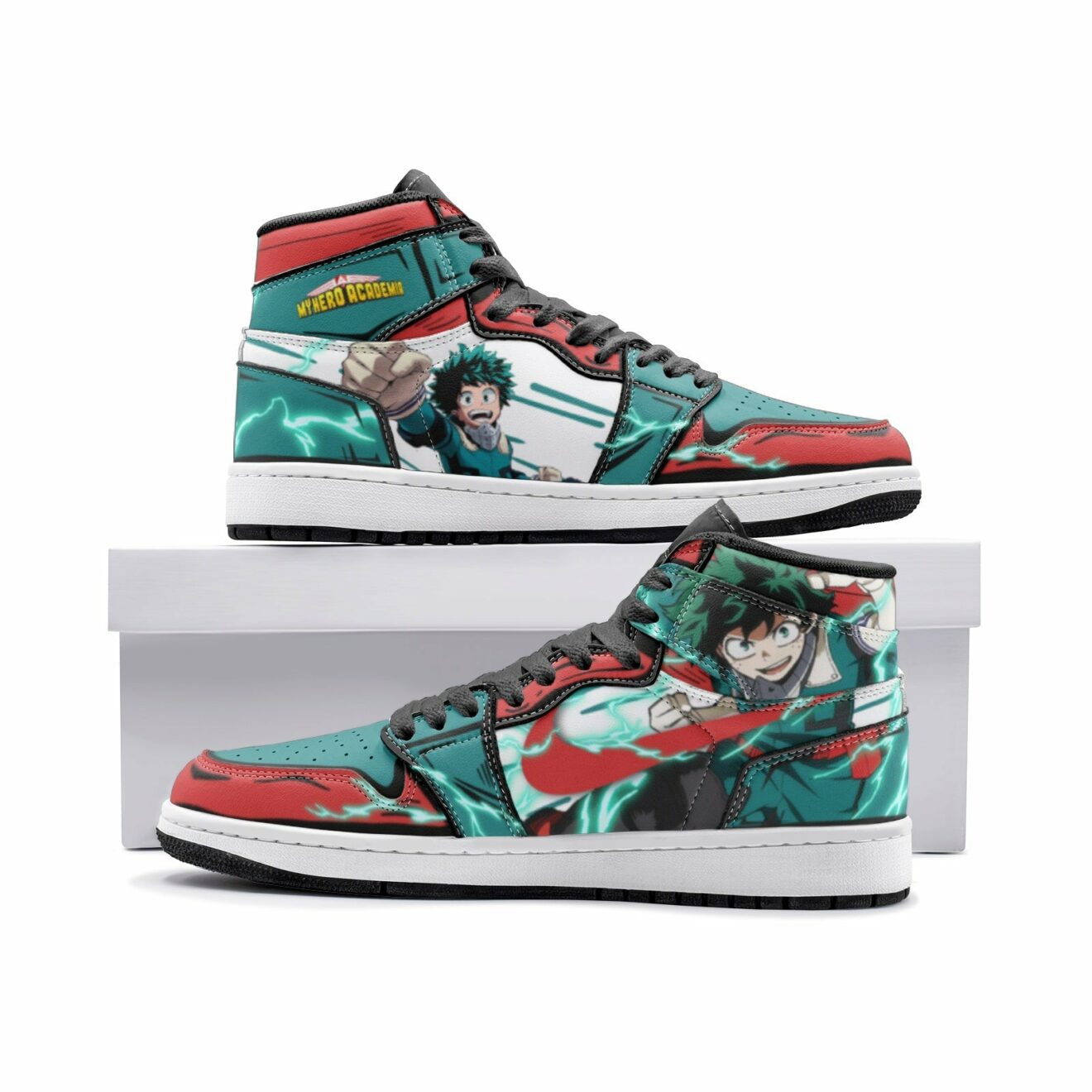 Izuku Midoriya - Deku My Hero JD1 Shoes - Unique Anime Apparel for Fans