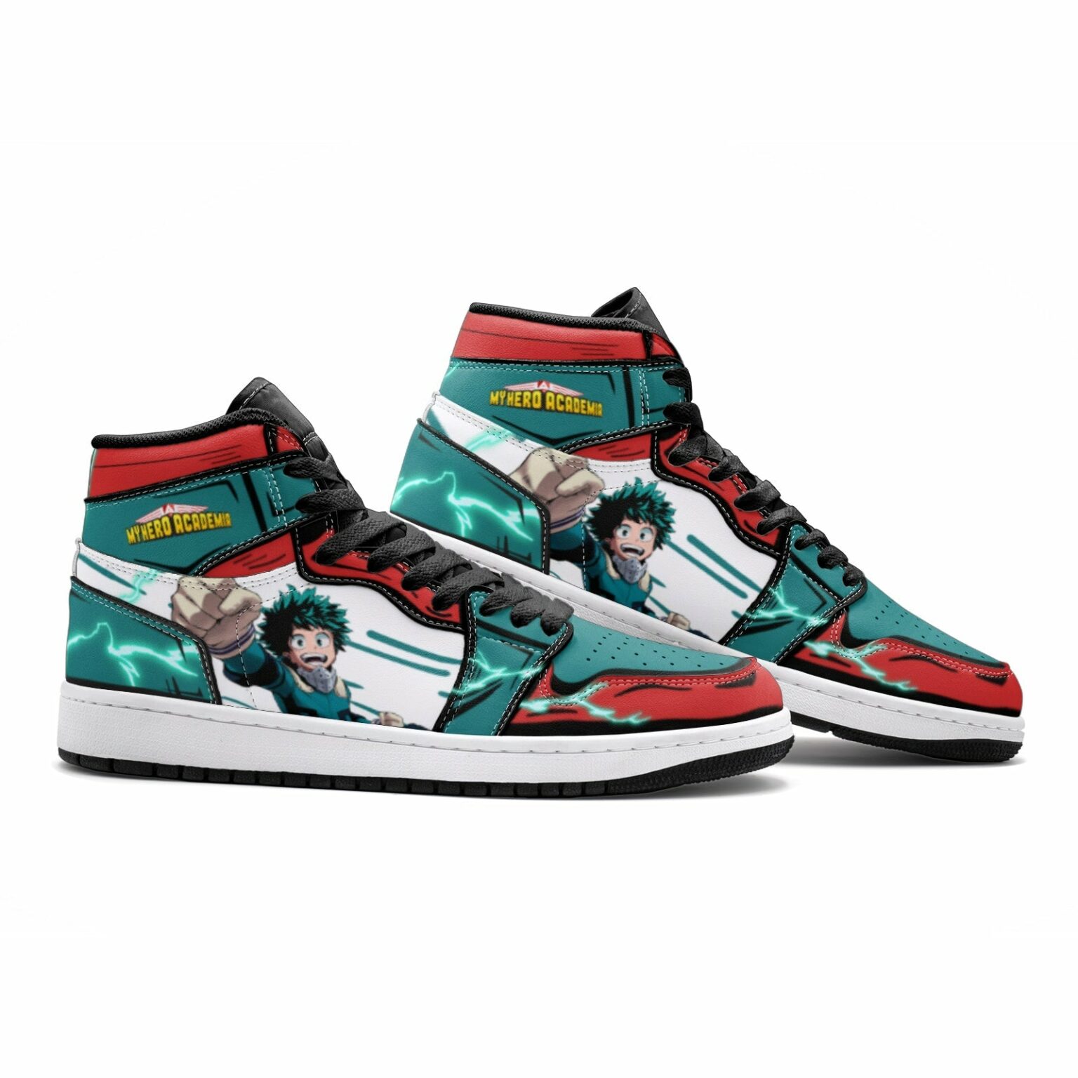 Izuku Midoriya - Deku My Hero JD1 Shoes - Unique Anime Apparel for Fans